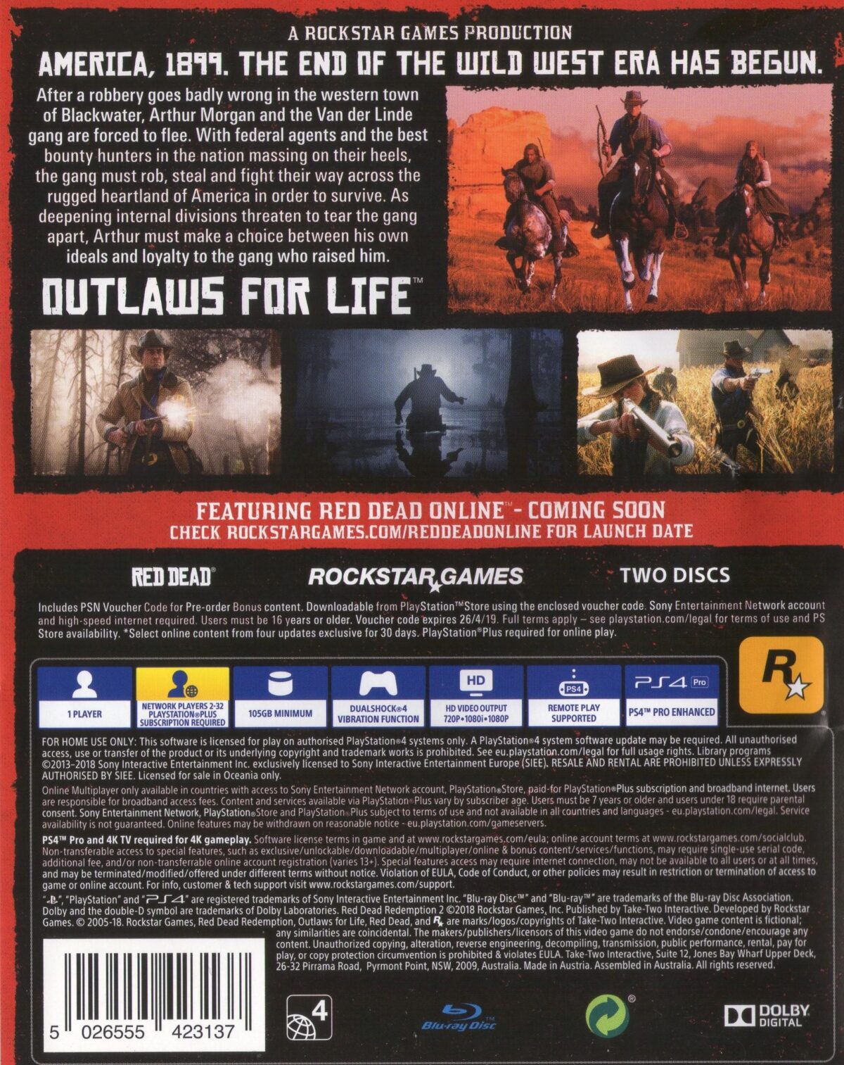 Red Dead Redemption 2 PS4 (New) – Zozila