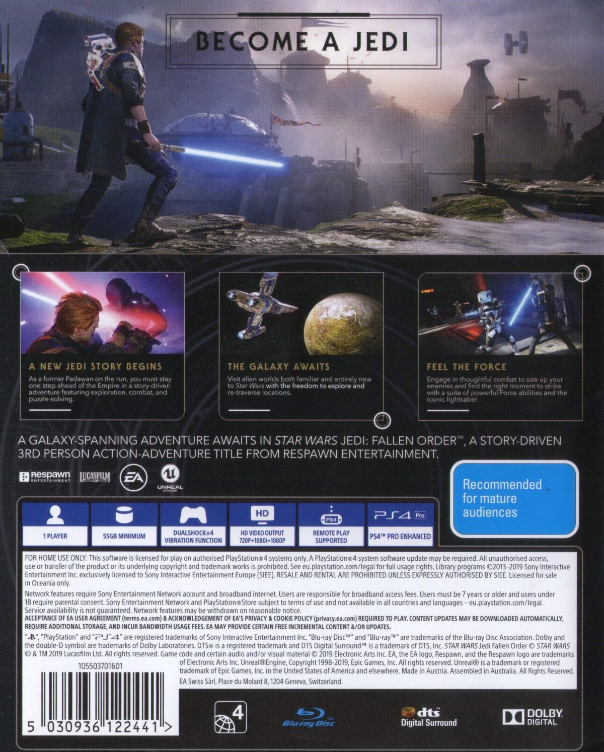 STAR WARS Jedi Fallen Order PS4 (Pre-Owned) – Zozila