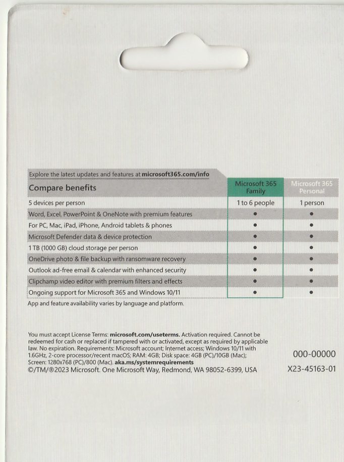 Microsoft 365 Family | 12-Month Subscription, 6 people | Premium Office ...