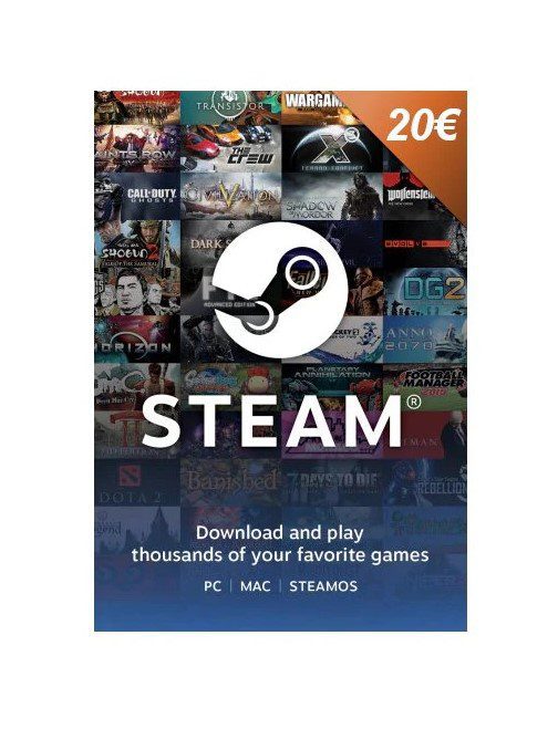 Steam Wallet Gift Card EURO €20 (Digital Voucher Code Instant Delivery ...