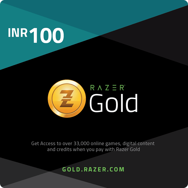100 INR Razer Gold India Gift Card Digital Voucher Code (Instant ...