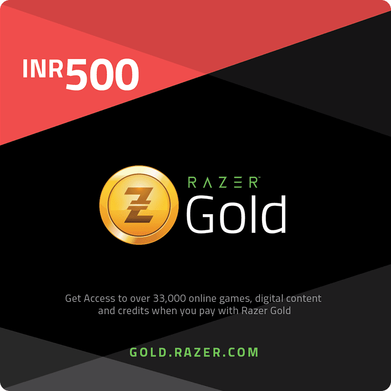 500 INR Razer Gold India Gift Card Digital Voucher Code (Instant ...