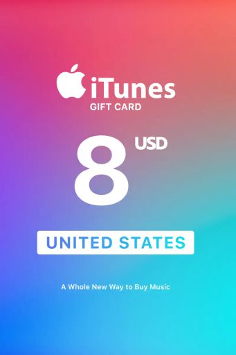 Apple iTunes $8 USD Gift Card Digital Voucher Code (Instant Delivery on ...