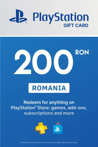200 RON PlayStation Store Romania Gift Card/Wallet Digital Voucher Code ...
