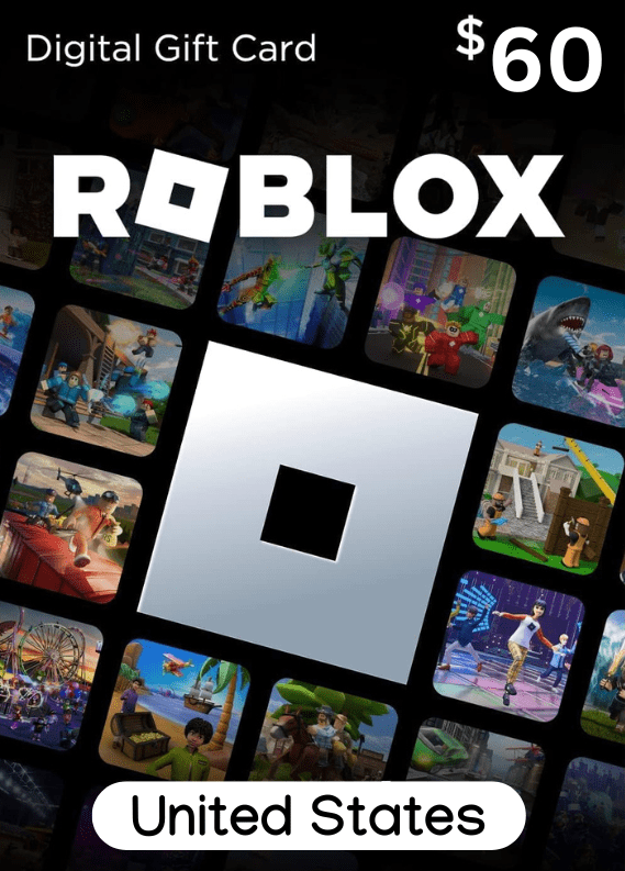 $60 USD USA Roblox Gift Card Digital Voucher Code (Instant Delivery on ...