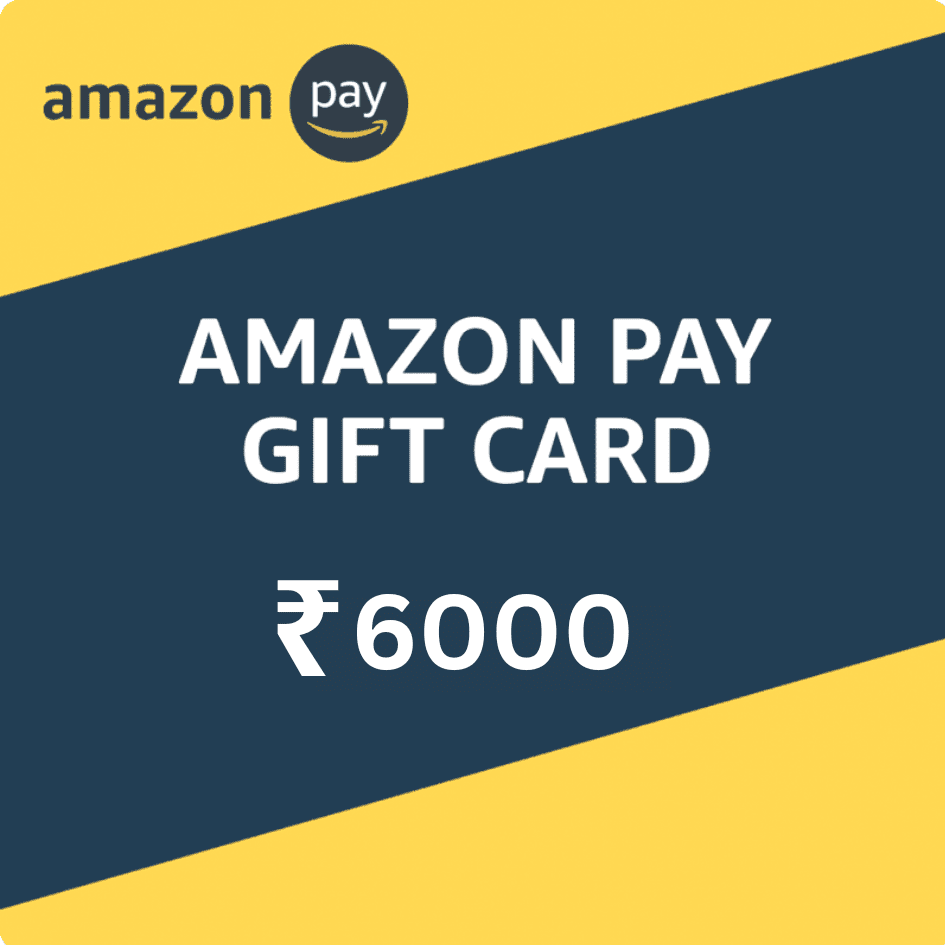 Amazon Pay India ₹6000 INR Gift Card Digital Voucher Code with Instant ...
